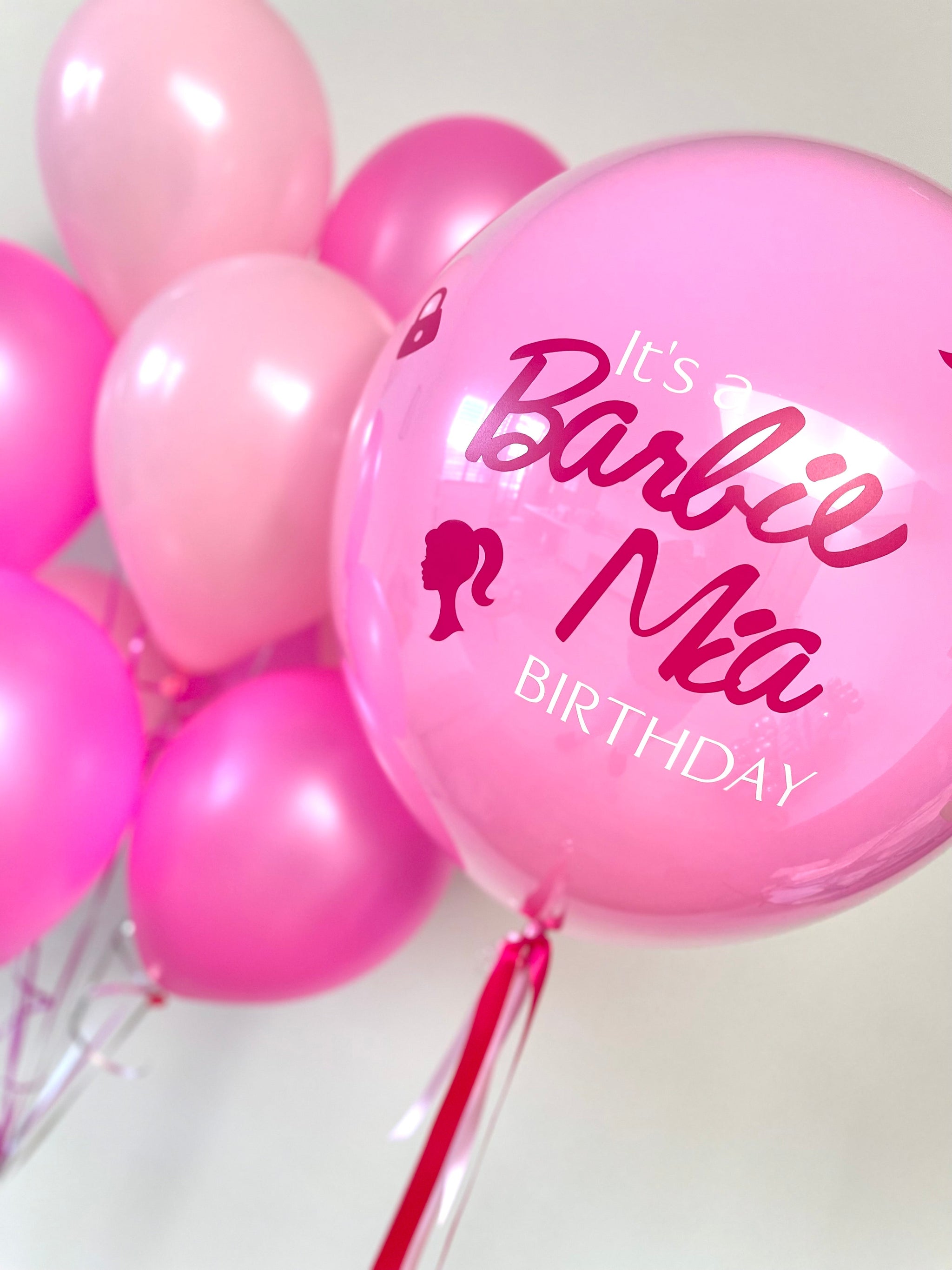 Barbie Balloon Bouquet – Balloons Gold Coast